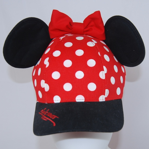 Disney | Accessories | Authentic Disneyland Minnie Mouse Hat Wears ...
